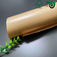 China Oil-Proof Brown Kraft PE Coated Paper Rolls 80gsm 90gsm Food Direct Contact Packaging for sale