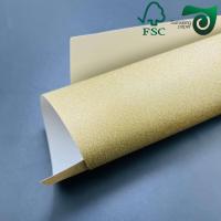 China FSC 300gsm Gold Powder Recycled Premium Specialty Paper High Rigidity For Gift Packaging for sale