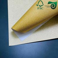 China FSC 300gsm Gold Powder Recycled Premium Specialty Paper High Rigidity For Gift Packaging for sale