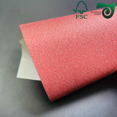 China FSC 260GSM Gold Powder Premium Recycled Specialty Paper For Flower Packaging for sale
