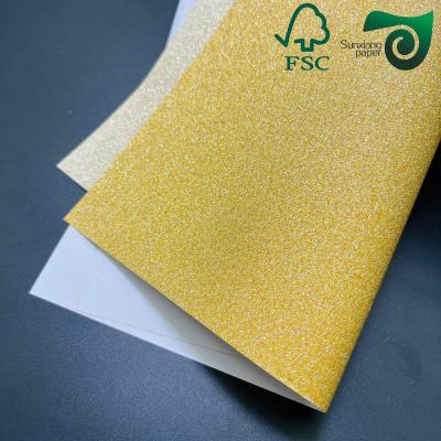 China FSC Sparkle Glitter Paper Glitter Craft Paper For DIY Gift Wrapping  Decoration for sale