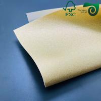 China FSC 260GSM Gold Powder Premium Recycled Specialty Paper For Flower Packaging for sale