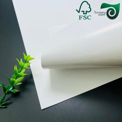 China White Kraft Paper 110gsm & 120gsm High Stiffness Shopping Bag Grade for sale
