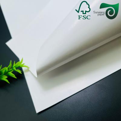 China FSC Grade Top Side Clay Coated 365gsm Kraft Paper Food Packaging Virgin Wood Pulp for sale
