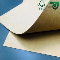 China 300g Brown PE Coated Paper Kraft Cupstock Paper For Double PE Cupstock Paper for sale