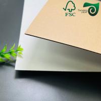 China 3 Layer White E Flute Cardboard Paper Sheets FSC For Box Manufacturing for sale