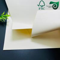 China FSC High Bulk Cream Uncoated Offset Book Paper 250gsm Cream Woodfree Book Printing Paper for sale