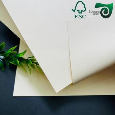 China FSC Cream Woodfree Paper 260gsm Ideal For Notebooks Textbooks Publishing Printing for sale