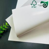 China FSC 300gsm 350gsm 400gsm White PE Coated C1S Paper For Food Packaging Boxes for sale