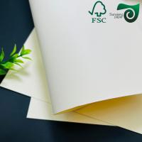 China FSC High Bulk Cream Uncoated Offset Book Paper 250gsm Cream Woodfree Book Printing Paper for sale