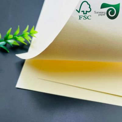 China 250gsm FSC Certified Cream Wood Free Paper For School Notebooks Books for sale
