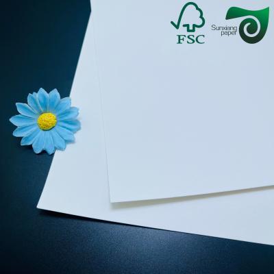 China FSC 2mm Thick Recyclable Double Sided White Ivory Board High Stiffness Hangtag Grade for sale