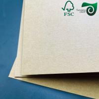 China FSC Certified 400gsm 350gsm Brown Kraft Board For Packaging Box Making for sale
