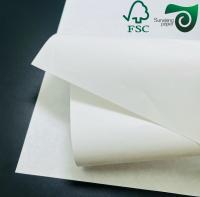 China FSC 30gsm 40gsm White Coated Greaseproof Paper Roll Food Grade For Hamburger Food Wrapping for sale