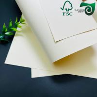 China FSC High Bulk Cream Uncoated Offset Book Paper 250gsm Cream Woodfree Book Printing Paper for sale