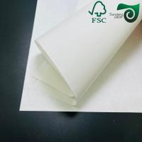 China FSC 40g Food Grade White Greaseproof Paper Bread Wrapping Paper 350mm 600mm Roll for sale