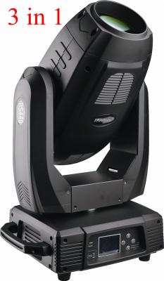 China 440 Watt CMY Beam Spot Wash 3 In 1 Stage Moving Head Light With 28 Channels for sale