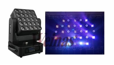 China 25X10w RGBW LED Zoom Moving Head Light 4 In 1 Matrix Stage Light 5X5 25 Heads for sale
