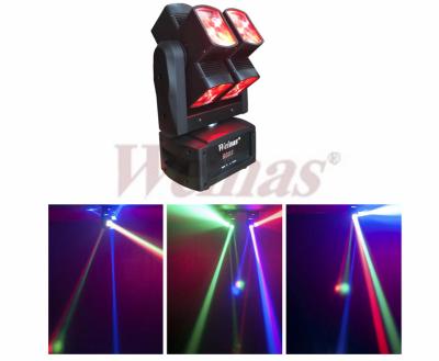 China 8pcs 10Watt RGBW 4IN1 LED Moving Head Light Stage For Disco KTV Bar Night Club Eight Head Wind-Fire Rings Beam for sale