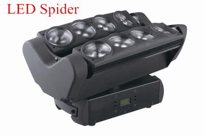 China Double Rows 8 X 10W Full Color LED Spider Effect Lightings For Disco for sale