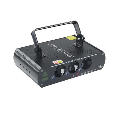 China Nightclub Party Laser Lights Three Eyes 4 Micro - Step Motor Scanner 30W Rated Power for sale