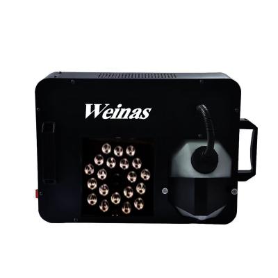 China 7CH Channel Ground Smoke Machine With 21pcs X 3W LED RGB Color Mixing for sale