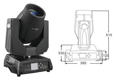 China 260 W Beam Moving Head Light 0 - 100% Linear Foggy With 18 Channels for sale