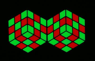 China 108PCS Led Magic Cube RGB 3IN1 Led Disco Stage Lighting Club Light Led Lighting for sale