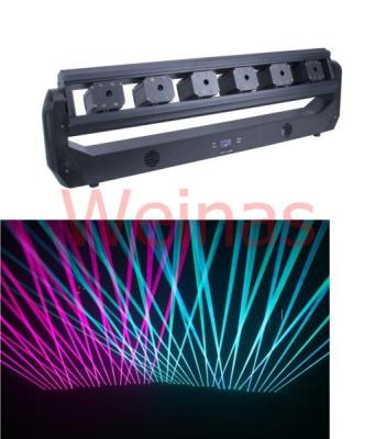 China RGB 3in1 500MW×6PCS 3W Laser Stage Moving Head Laser Effect Light Laser Club Light for sale