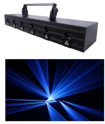 China DJ Disco Stage Moving Head 6 Eyes Laser Light Bar  2W*6PCS 12W  RGB Laser Stage Light for sale