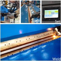 China Touch Screen Robotic Seam Welder Machine 2500mm Longitudinal Seam welder 98.43 Inch for sale