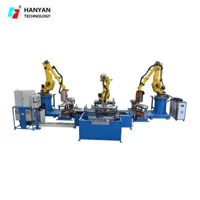 China Heavy Duty Vehicle Fuel Tank Welding Machine Customizable Arc Welding Robot Station for sale