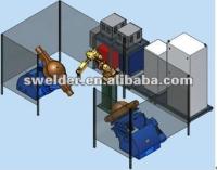 China 3000kg Welding Robot Workstation for Rear Cover of Axle Housing/Industrial Robot Arm for sale