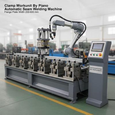China Clamp Workunit By Piano Automatic Seam Welding Machine Flange Plate Width 200-800 Mm Designed For Seam Welding Processes for sale