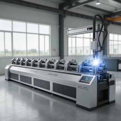 China Forming Time 1-3s Longitudinal Seam Welder including Material Length 6000 Mm and Clamp Workunit by Piano designed for Welding for sale