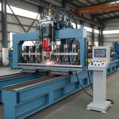 China Flange Plate Width 200-800 Mm Longitudinal Seam Welder Incorporating Gauge Distance 4000 Mm for Seam Welding Performance for sale