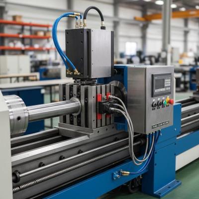 China Longitudinal Welding Mode Longitudinal Seam Welder Combined with ZF Series Metal Lathe Machine and Clamp Workunit by Piano Ensuring Seam Welding for sale