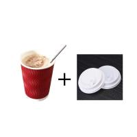 China Custom Logo Eco Friendly Paper Cup 10 Oz Capacity 100% Recyclable Materials Single Wall for sale