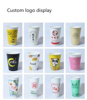 China 10OZ Double Wall Paper Cup With Custom Brand Logo Eco-Friendly for sale