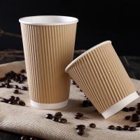 China 10OZ Double Wall Paper Cup With Custom Brand Logo Eco-Friendly for sale