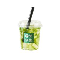 China Sustainable Clear PET Plastic Cups With Lids And Straws Eco-Friendly With Beverage Consumption for sale