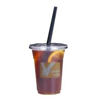 China Wholesale 12oz PET PLA Disposable Clear Plastic Water Cup Cold Drink Cup With Dome Lid Oem Packing for sale