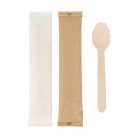 China Biodegradable Tableware Cutlery Set , Barbecue Wooden Forks And Spoons Disposable for sale