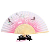China BSBH Custom Folding Hand Fans with Custom Logo Personalized Bamboo Fan for sale