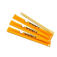 China Bulk Eco-Friendly Disposable Bamboo Wooden Chopsticks with Paper Sleeves for sale
