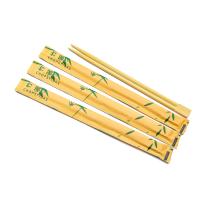 China Bulk Eco-Friendly Disposable Bamboo Wooden Chopsticks with Paper Sleeves for sale