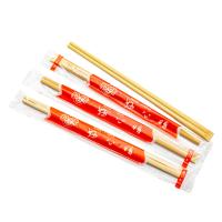 China Bulk Eco-Friendly Disposable Bamboo Wooden Chopsticks with Paper Sleeves for sale