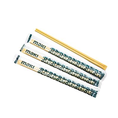 China Bulk Eco-Friendly Disposable Bamboo Wooden Chopsticks with Paper Sleeves for sale