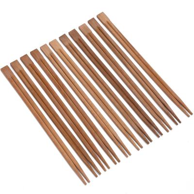 China Best price 21cm Twin Printed Barbecue Disposable Bamboo Wooden Chopsticks With Free Design Custom Paper Sleeve for sale