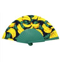China Customized Logo Bamboo Hand Fans for Wedding Personalized Plastic Folding Fan for sale